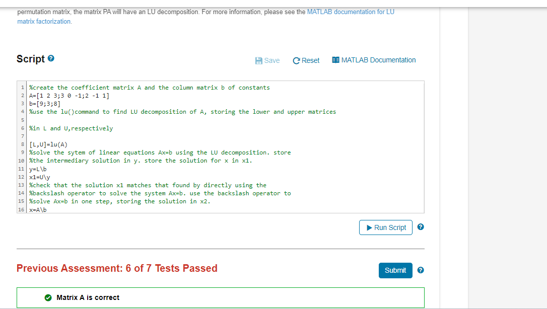 Solved In this activity you will find the LU decomposition | Chegg.com