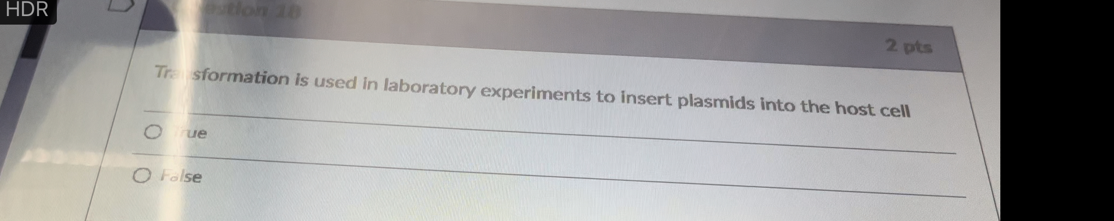 Solved Tr: sformation is used in laboratory experiments to | Chegg.com