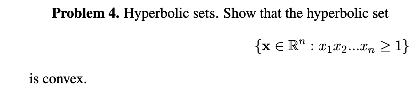 Solved Problem 4. Hyperbolic sets. Show that the hyperbolic | Chegg.com