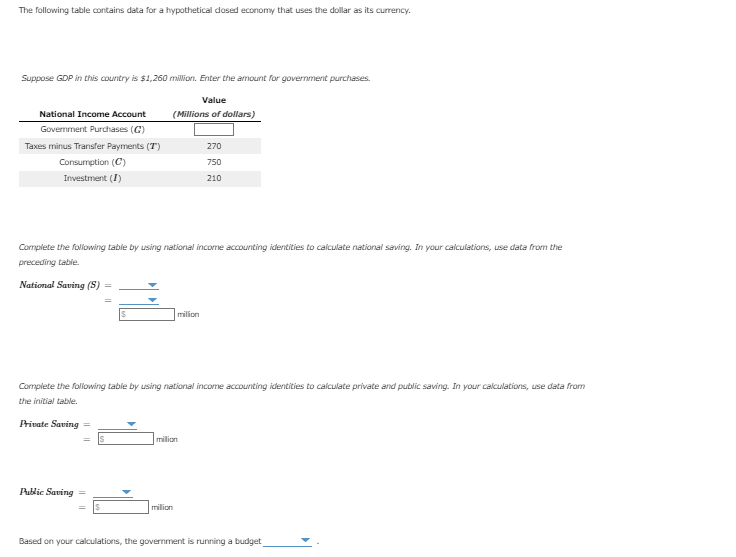 Solved The following table contains data for a hypothetical | Chegg.com