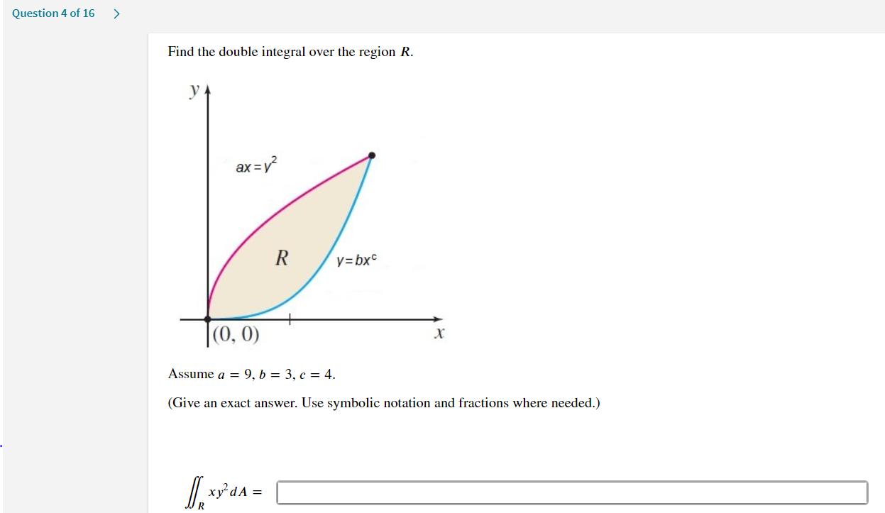 Solved Find the double integral over the region R. Assume | Chegg.com