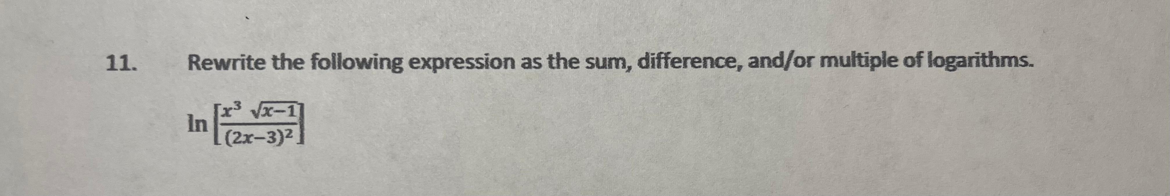 Solved Rewrite the following expression as the sum, | Chegg.com