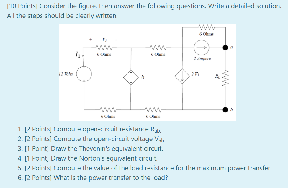 Solved [10 Points] Consider the figure, then answer the | Chegg.com