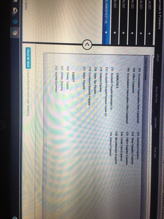 Solved Print Item of purchased on November 3 trom Moonlight | Chegg.com