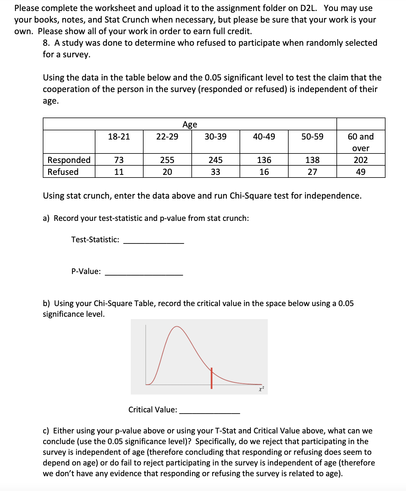 Solved Please complete the worksheet and upload it to the | Chegg.com