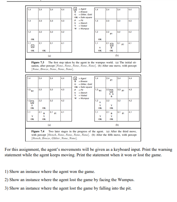 WUMPUS WORLD ASSIGNMENT PYTHON The following | Chegg.com