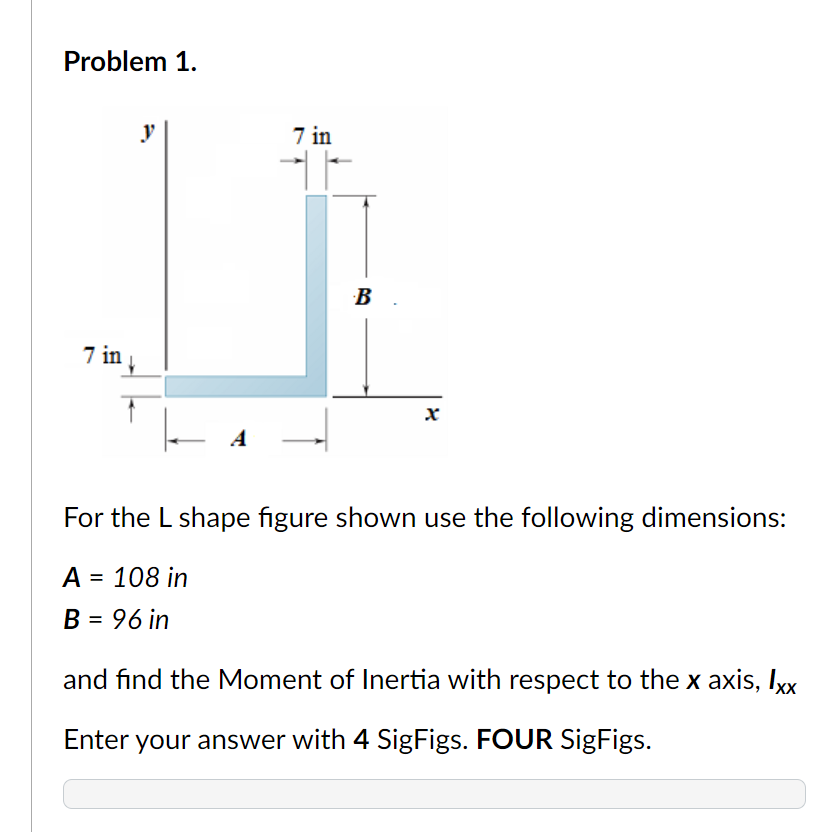 Solved Problem 1 For The L Shape Figure Shown Use The Chegg Solved Problem 1 For The L Shape Figure Shown Use The Chegg