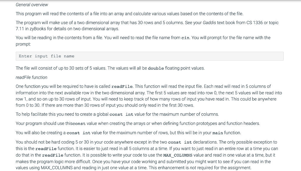 Solved C++ requirements • The program must make use of a two | Chegg.com