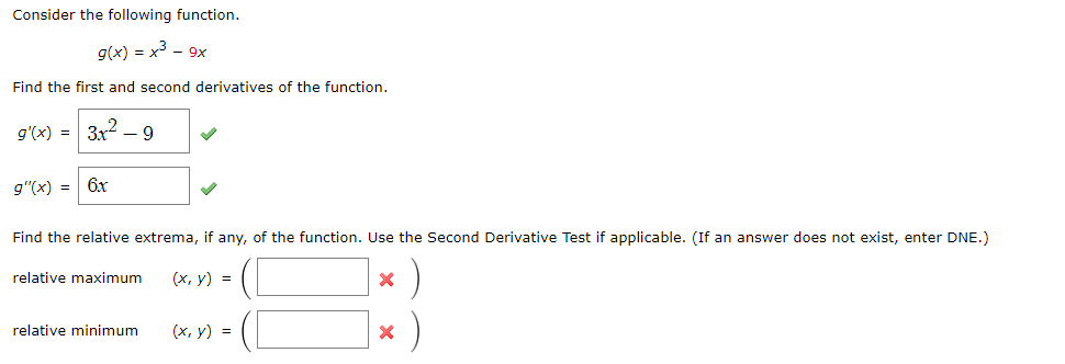 Solved Consider The Following Function G X 4x4 8x3 2
