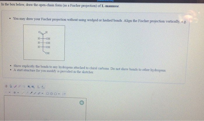 Solved CH2OH OH o OH OH OH In the box below draw the | Chegg.com