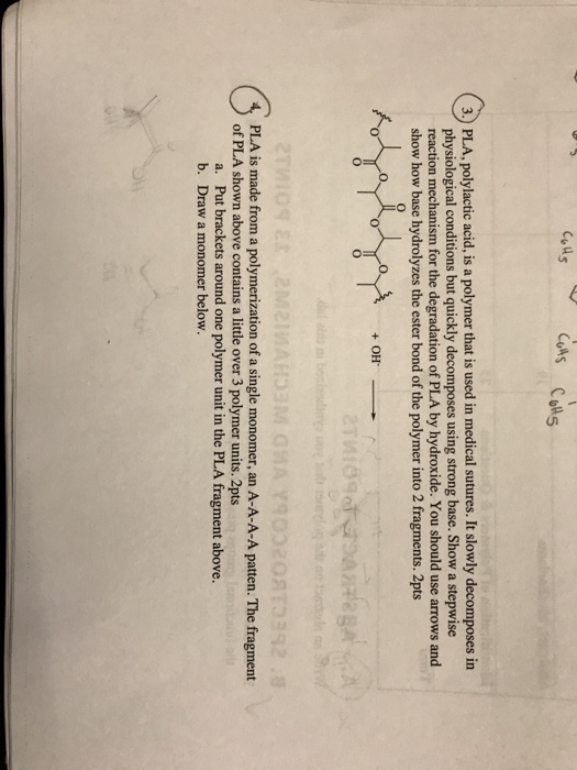 Solved Byproduct 120 -loo A fragment of the polymer Orlon, a | Chegg.com