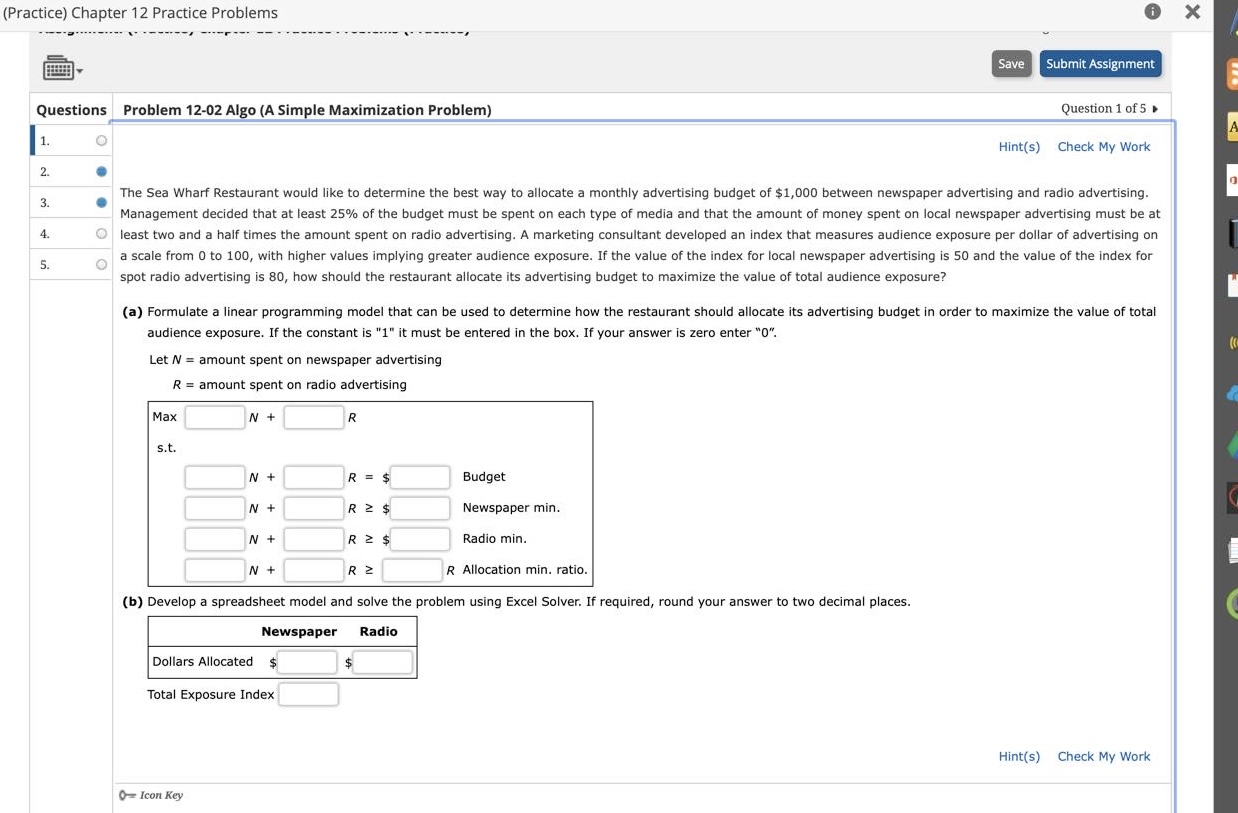 Solved (b) ﻿Develop a spreadsheet model and solve the | Chegg.com