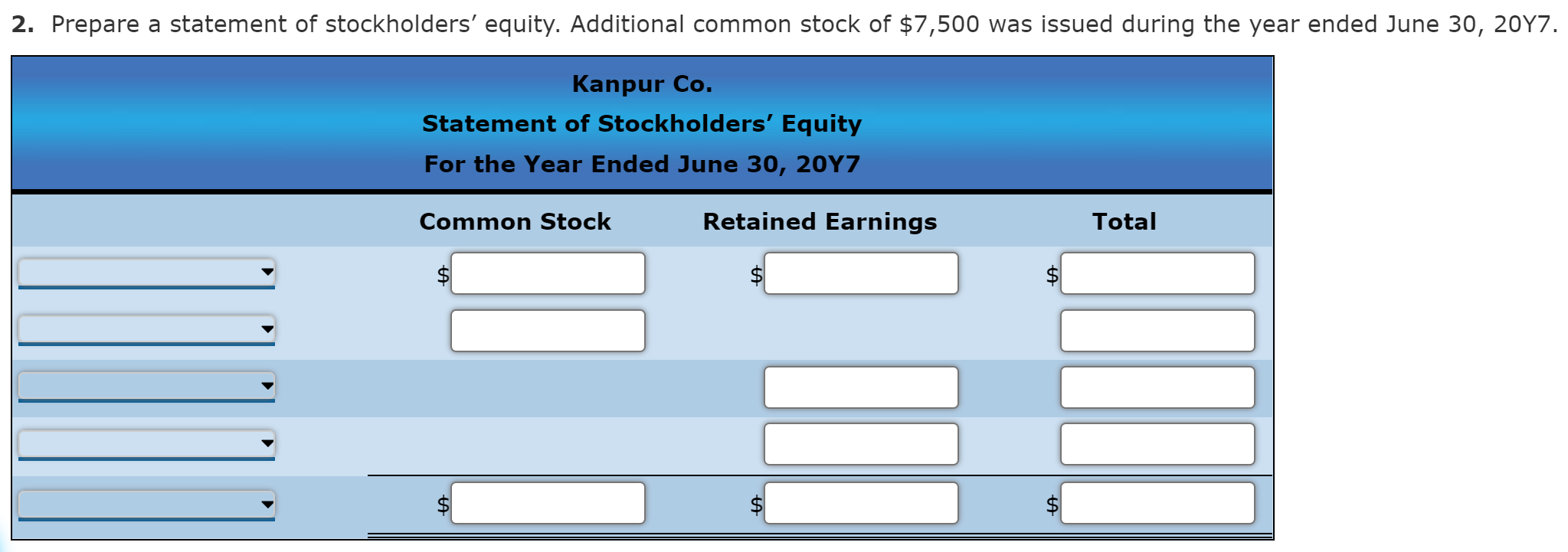 Solved Multiple-step income statement and balance sheet The | Chegg.com