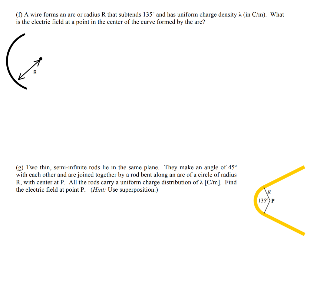 Solved A long straight (semi-infinite) wire has uniform | Chegg.com