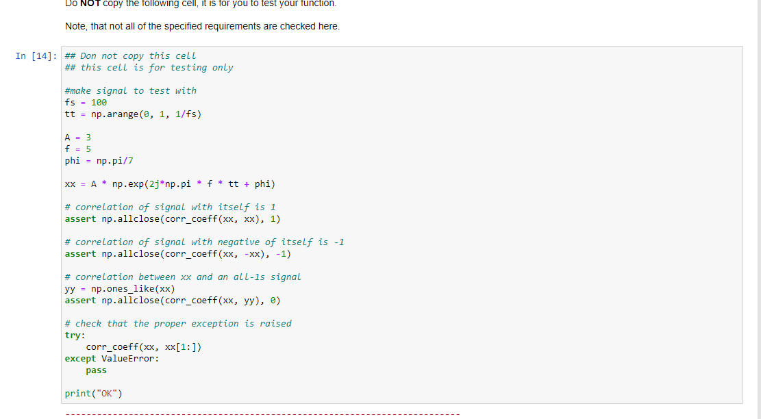 Solved Task: Function to compute signal power Provide a | Chegg.com