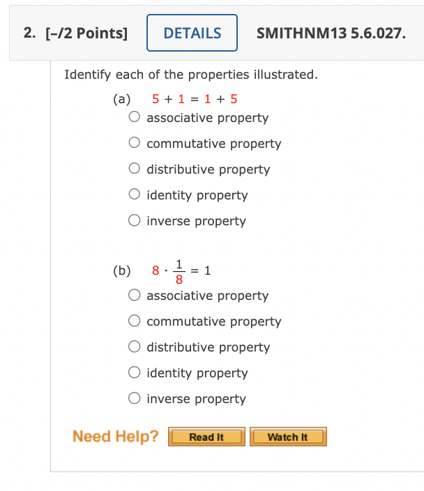 Solved dentify each of the properties illustrated. (a) | Chegg.com