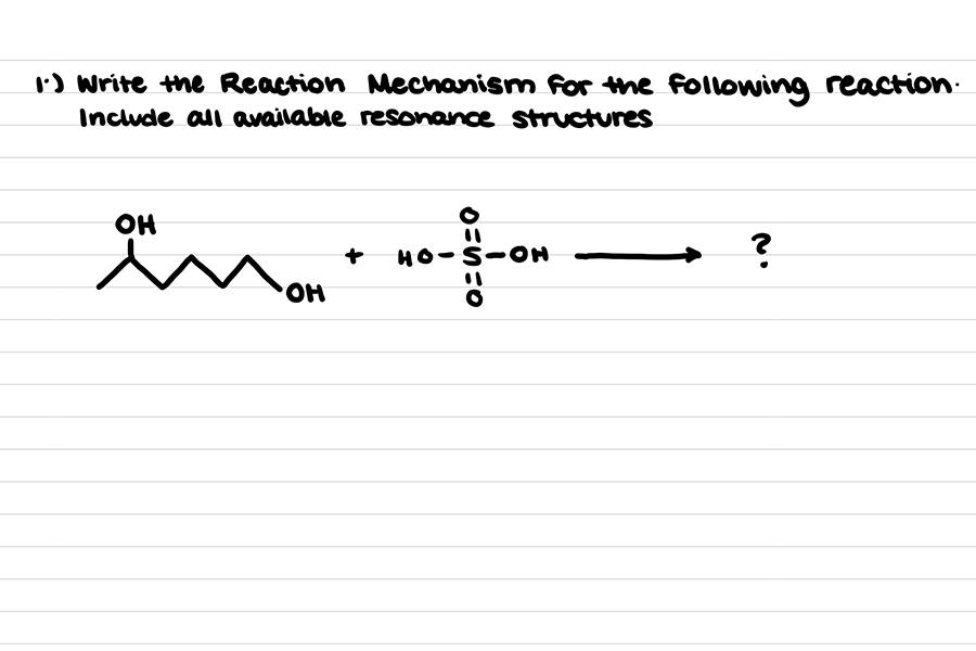 Solved 0.) Write the Reaction Mechanism for the following | Chegg.com