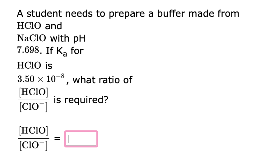 Solved A student needs to prepare a buffer made from CH3COOH | Chegg.com