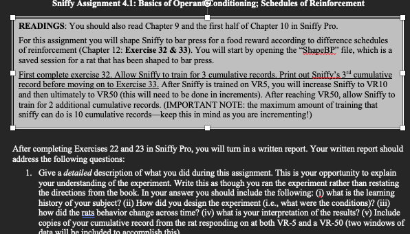 READINGS: You should also read Chapter 9 and the | Chegg.com