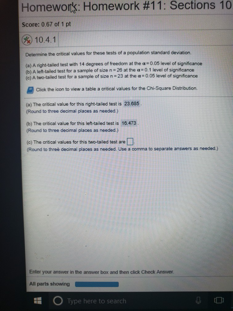 Solved Homework Homework 11 Sections 10 Score 0 67 Of 1