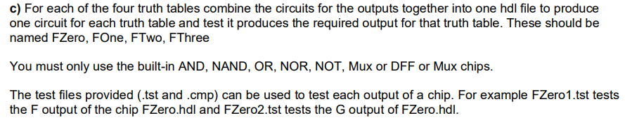 Solved Your task is to design and implement a circuit in hdl | Chegg.com