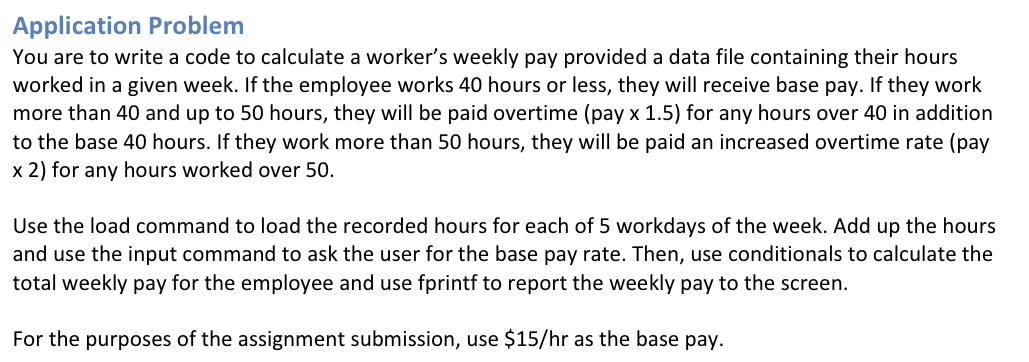 Solved Application Problem You are to write a code to | Chegg.com