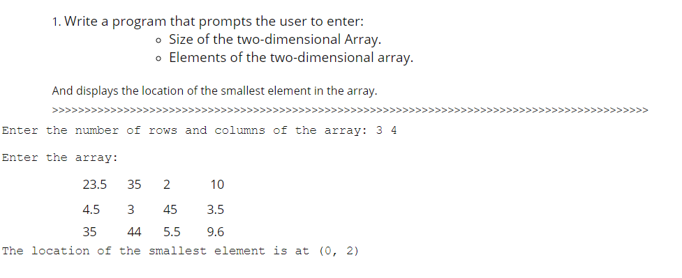 Solved 1. Write a program that prompts the user to enter: o | Chegg.com