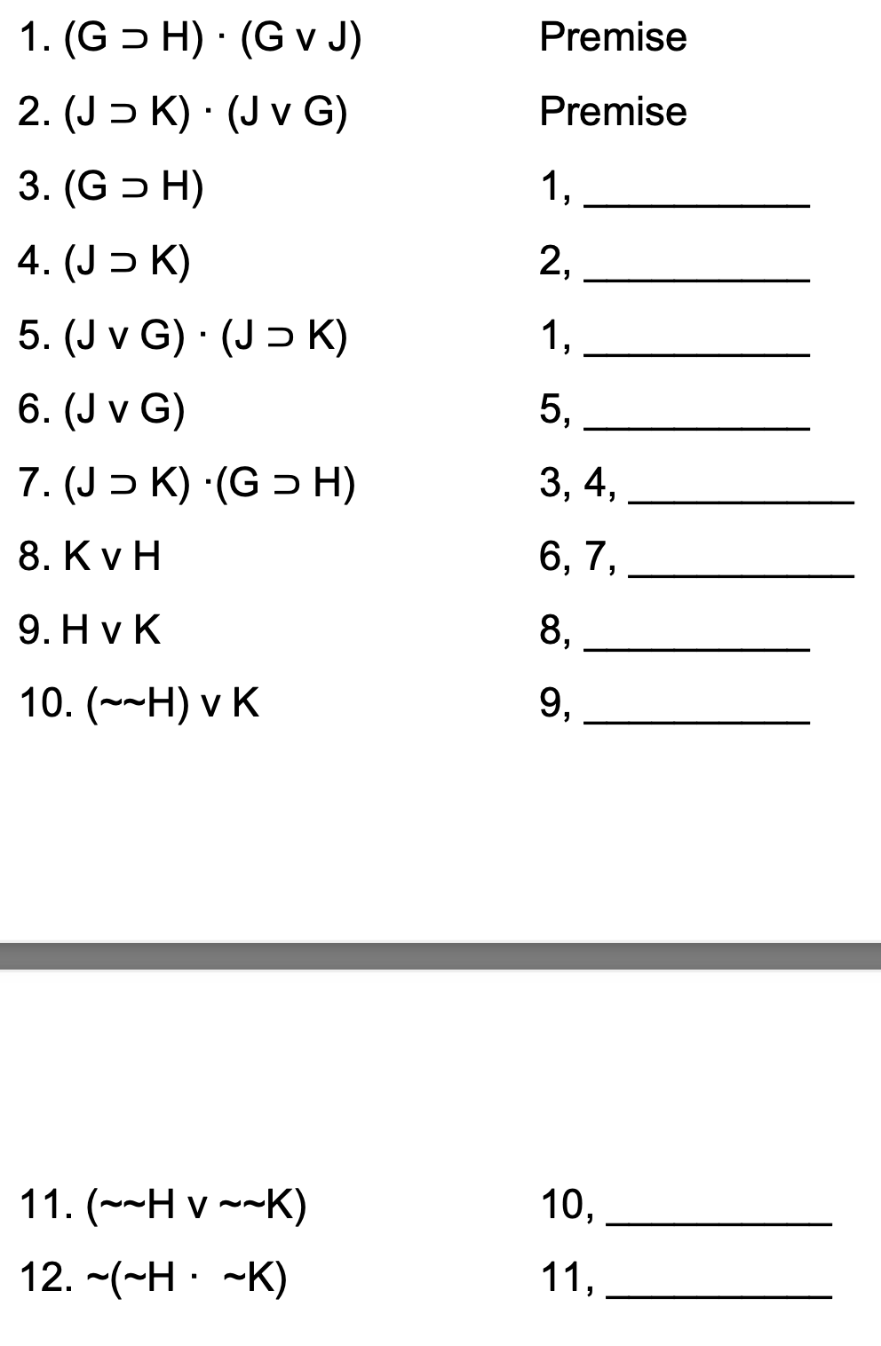 Solved For the following arguments the steps in the proof | Chegg.com