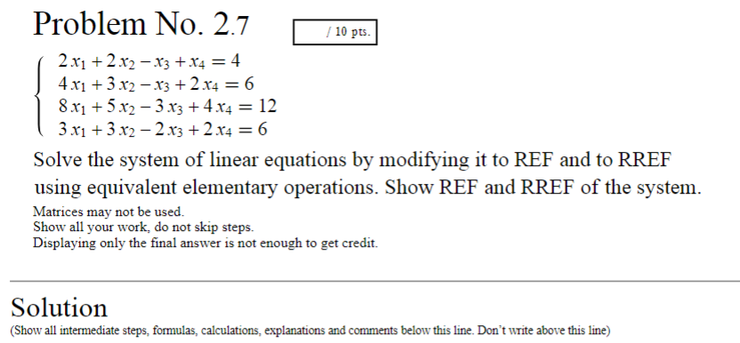 Solved Problem No. 2.7 | Chegg.com
