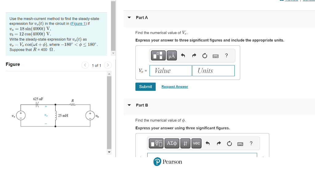 Solved Use the mesh-current method to find the steady-state | Chegg.com