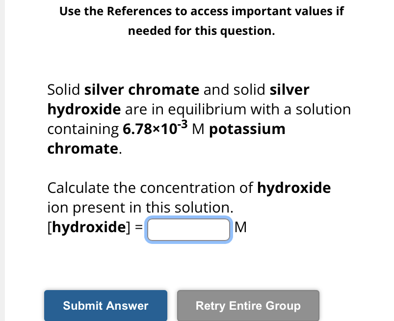 Solved Use the References to access important values if | Chegg.com