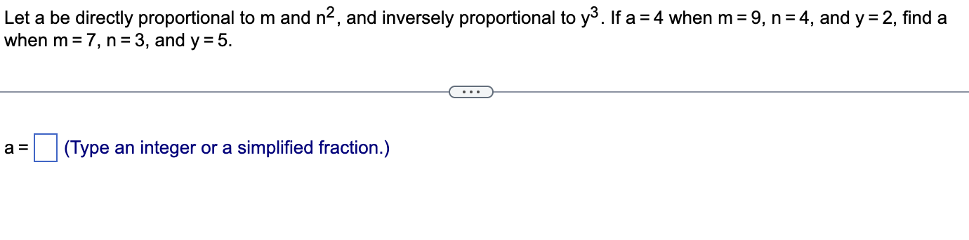 Solved Let a be directly proportional to m and n2, and | Chegg.com