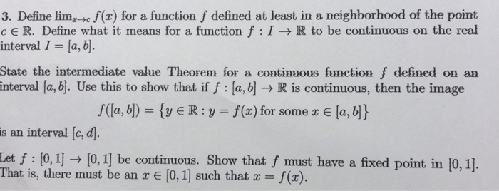 Solved 3. Define lim nef(x) for a function f defined at | Chegg.com