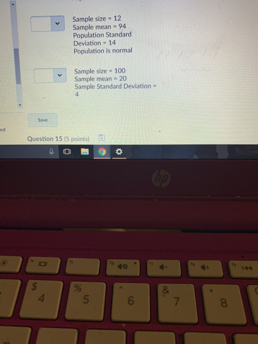 Solved Question 14 (5 points) Match the TI-84 PLUS | Chegg.com