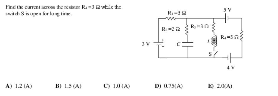 Solved Find the current across the resistor R4=3Ω while the | Chegg.com