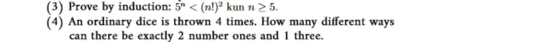 Solved (3) Prove by induction: 5" 5. (4) An | Chegg.com