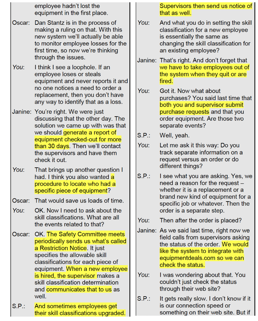 Solved 1. Complete a Use-Case Glossary. You should end up | Chegg.com