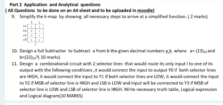 Solved Part 2 Application and Analytical questions (All | Chegg.com