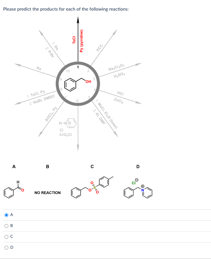 Solved Please predict the products for each of the following | Chegg.com