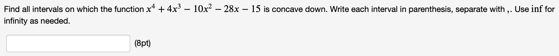 Solved Find all intervals on which the function | Chegg.com