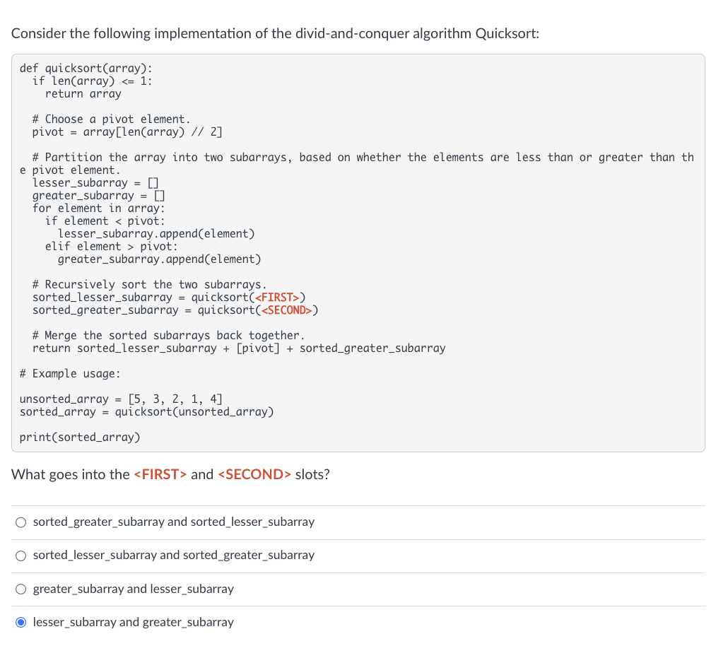 Solved Consider the following implementation of the | Chegg.com Solved Consider the following implementation of the | Chegg.com