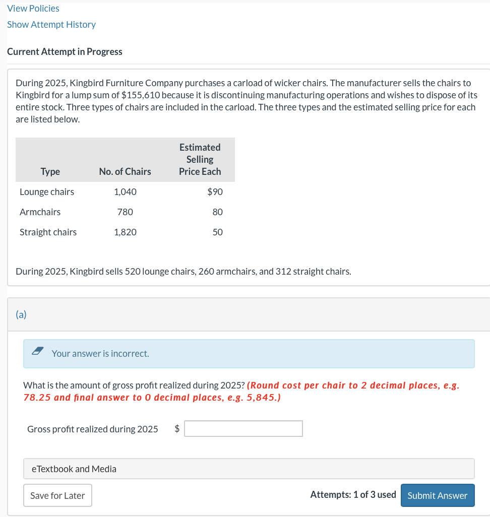 Solved Current Attempt in Progress During 2025, Kingbird | Chegg.com