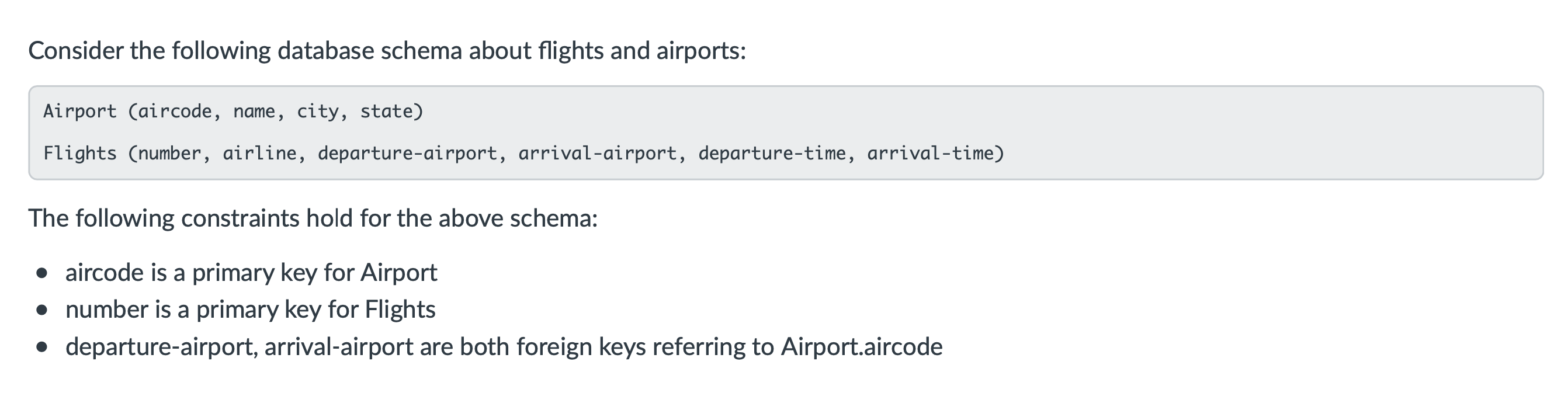 Solved 1.Express the following query in SQL: what are the | Chegg.com