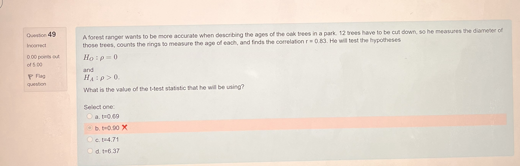 Solved Question 59 Incorrect 0.00 points out of 5.00 P Flag | Chegg.com