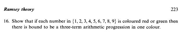 Solved Combinatorics - Ramsey Theory Please help with how | Chegg.com