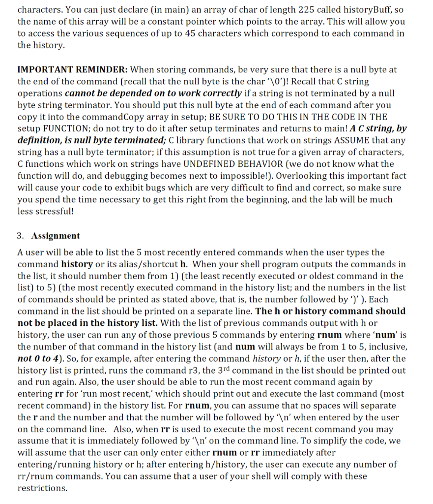 Solved 1. Goal: Enhance the shell written for Lab 1. 2. | Chegg.com