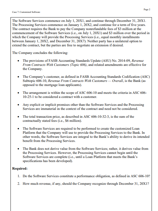 Solved Customized Software, a software company (the | Chegg.com