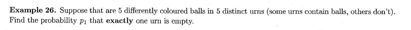 Solved Example 26. ﻿Suppose that are 5 ﻿differently coloured | Chegg.com