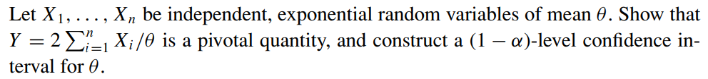 Solved Let X1,…,Xn be independent, exponential random | Chegg.com