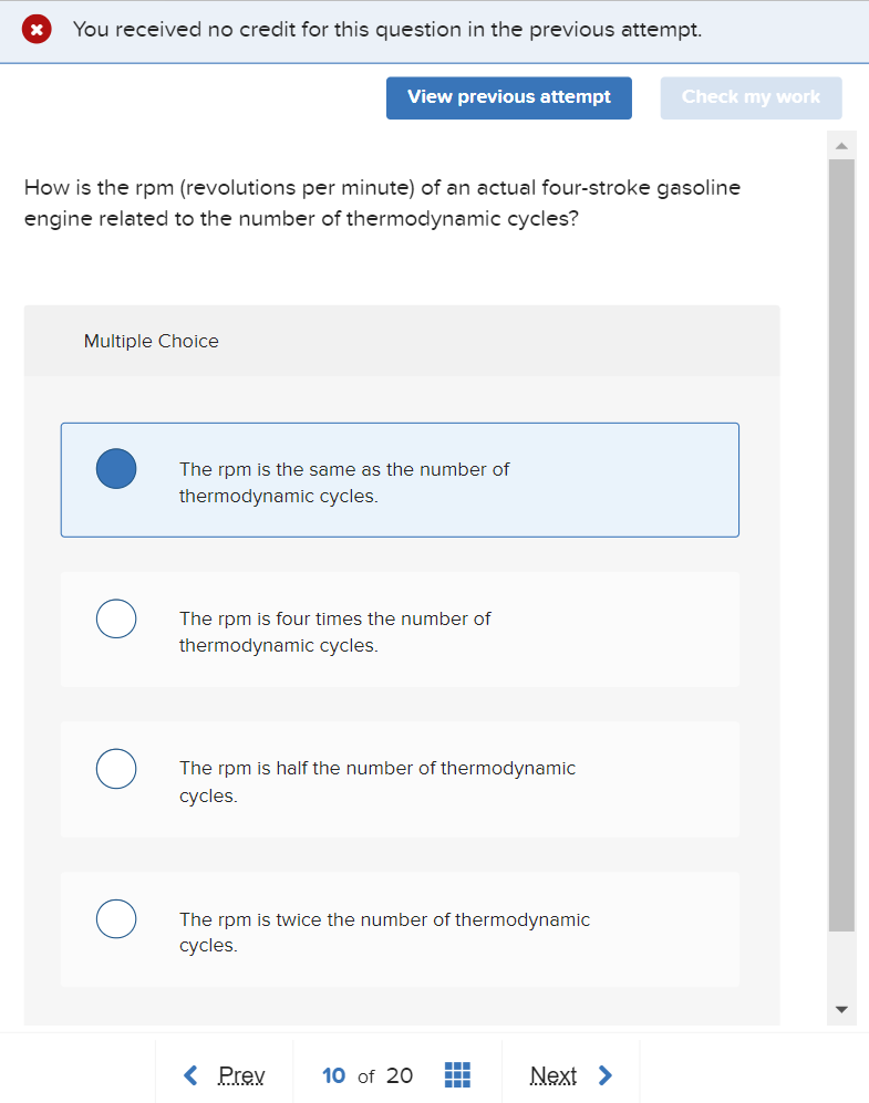 Solved You received no credit for this question in the | Chegg.com